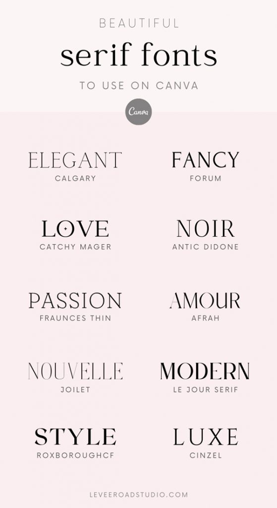 Best Serif Fonts On Canva Part 1 Levee Road Studio Best Serif Fonts On Canva Part 1 Levee Road Studio